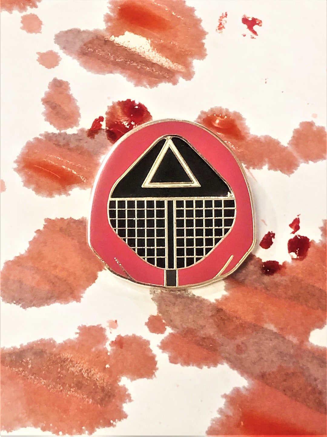 Squid Guard Mask Enamel Spinner Pin - Etsy