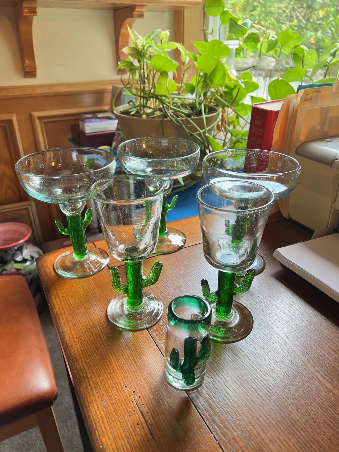 Beautiful Handblown Glassware From Mexico. Margarita, Wine/water ...