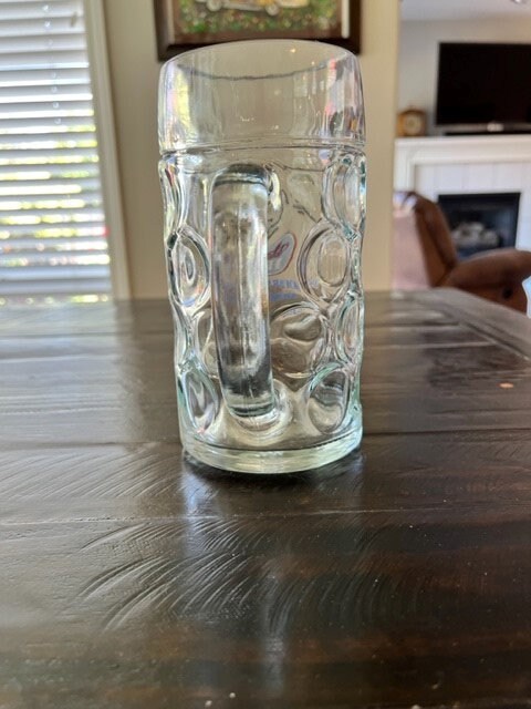 German 1 Liter Beer Mugs. Solid Glass HB Hofbrauhaus Munchen. - Etsy