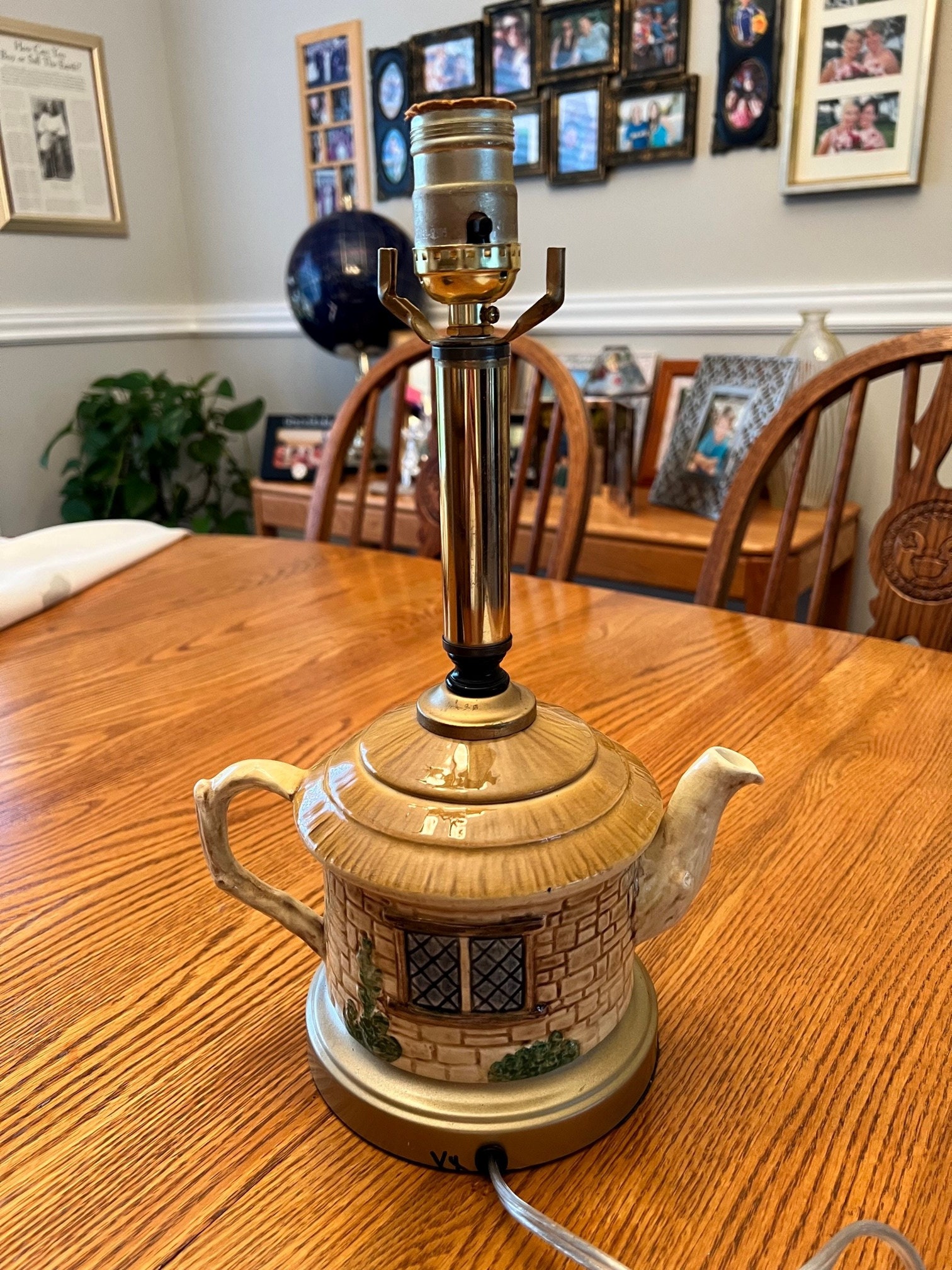 Vintage English Cottage Teapot Lamp. Perfect Condition Like - Etsy