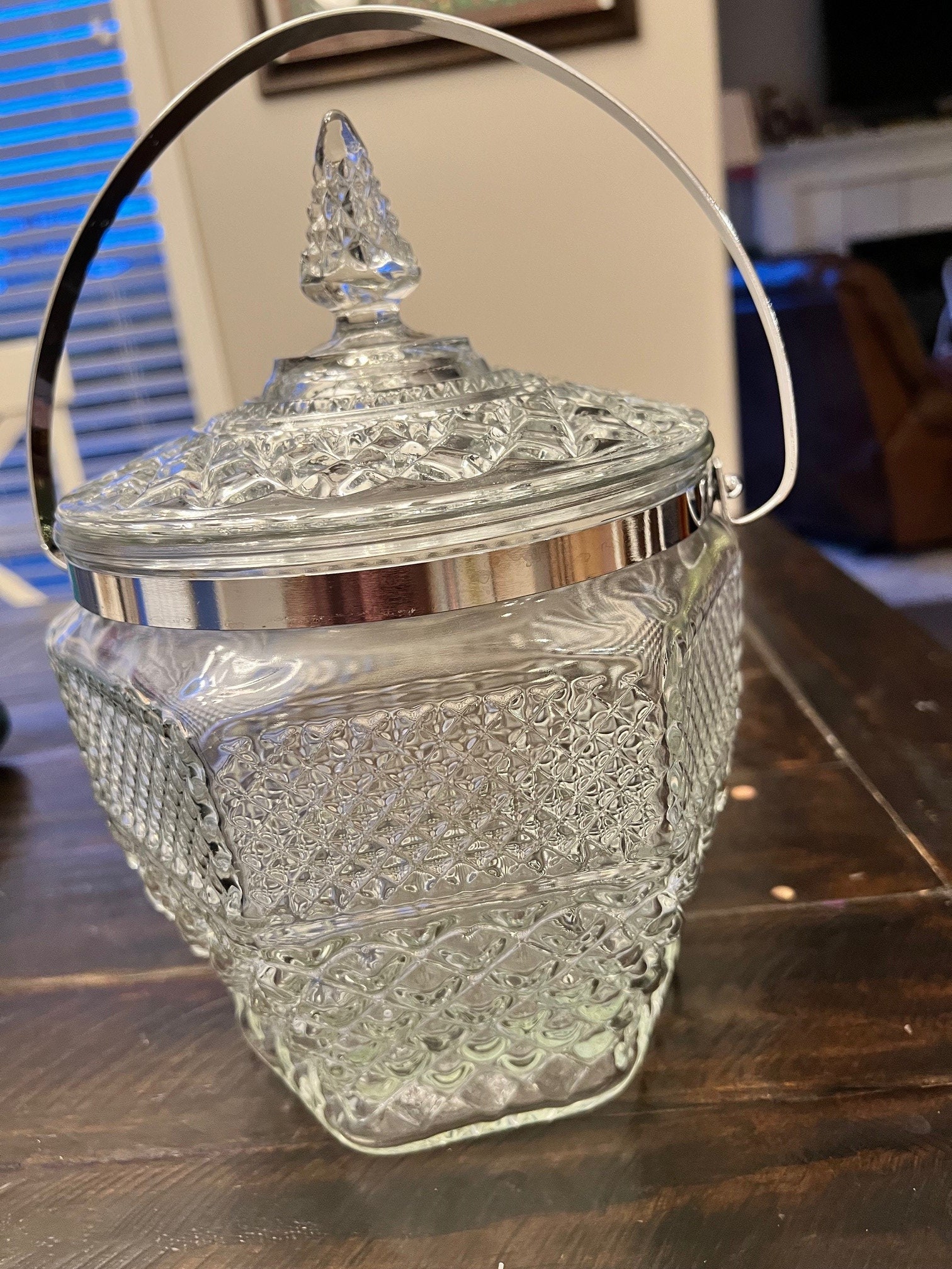 Vintage Wexford Crystal Ice Bucket With Lid. Stunning Perfect - Etsy