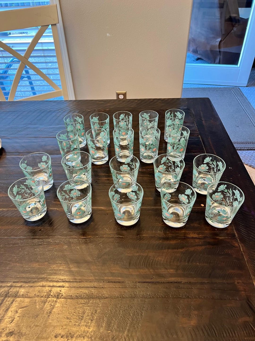 Vintage Mid-century Glassware by Taylor, Smith, and T. 20 Glasses in ...