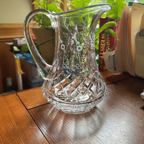 Crystal Pitcher - Etsy