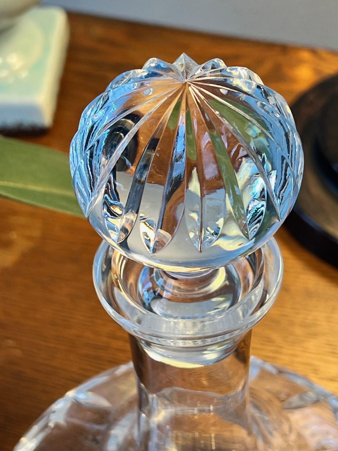 Stunning Vintage Atlantis Ships Deck Clear Crystal Decanter With ...