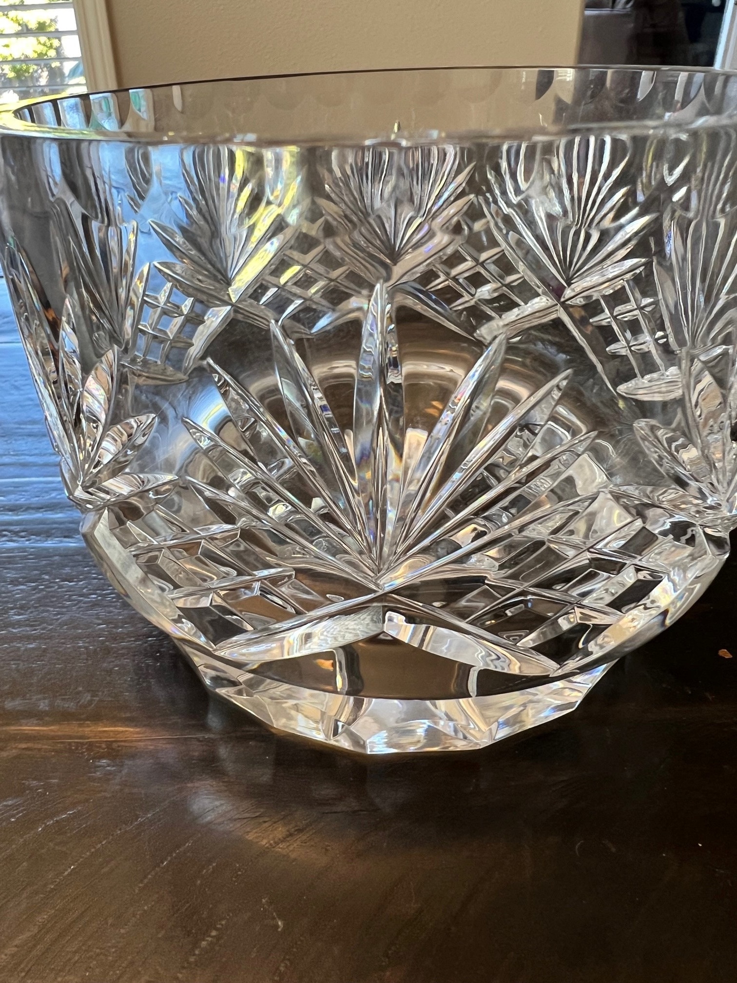 Vintage Lead Crystal Centerpiece Bowl. Beautiful - Etsy