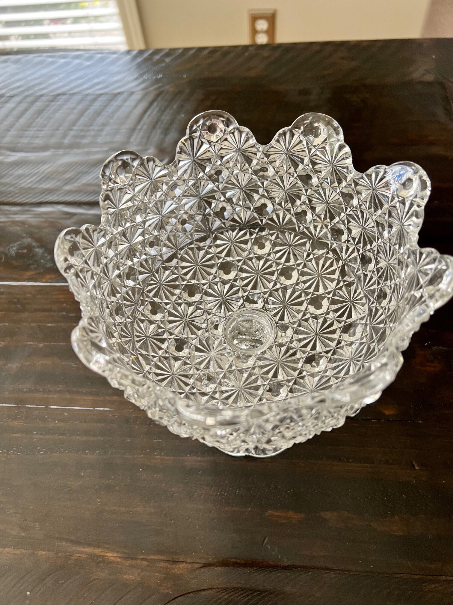Vintage/antique Daisy & Button Pedestal Compote Bowl From - Etsy