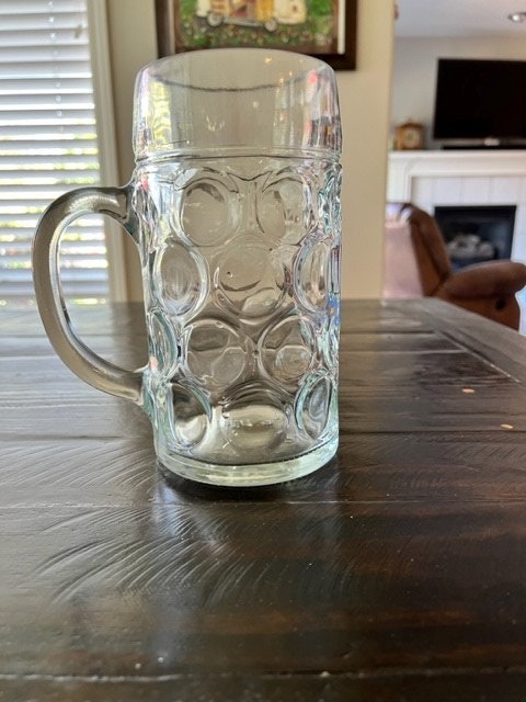 German 1 Liter Beer Mugs. Solid Glass, HB Hofbrauhaus Munchen. Sell One ...
