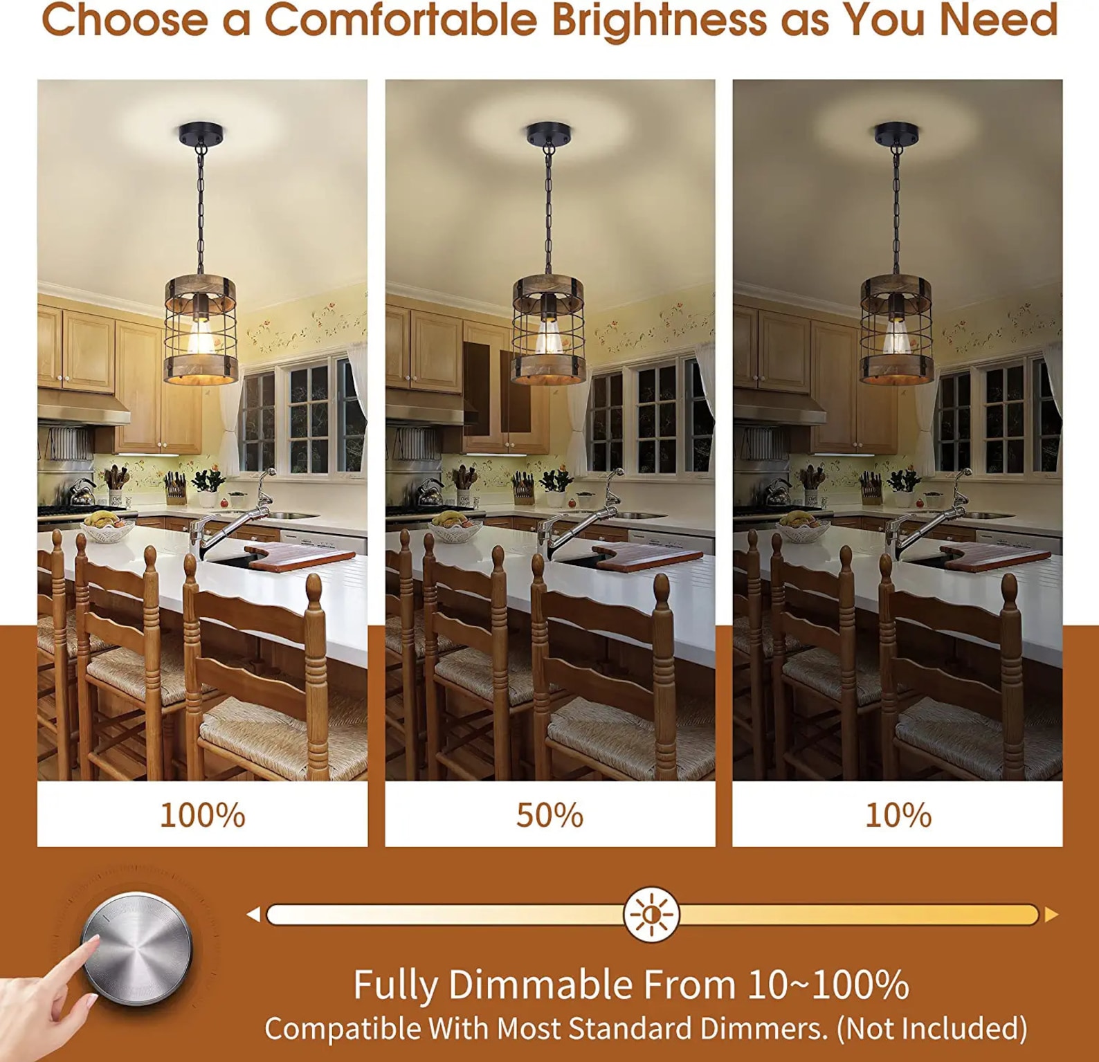 Farmhouse Rustic Pendant Light Fixtures Kitchen Hanging - Etsy