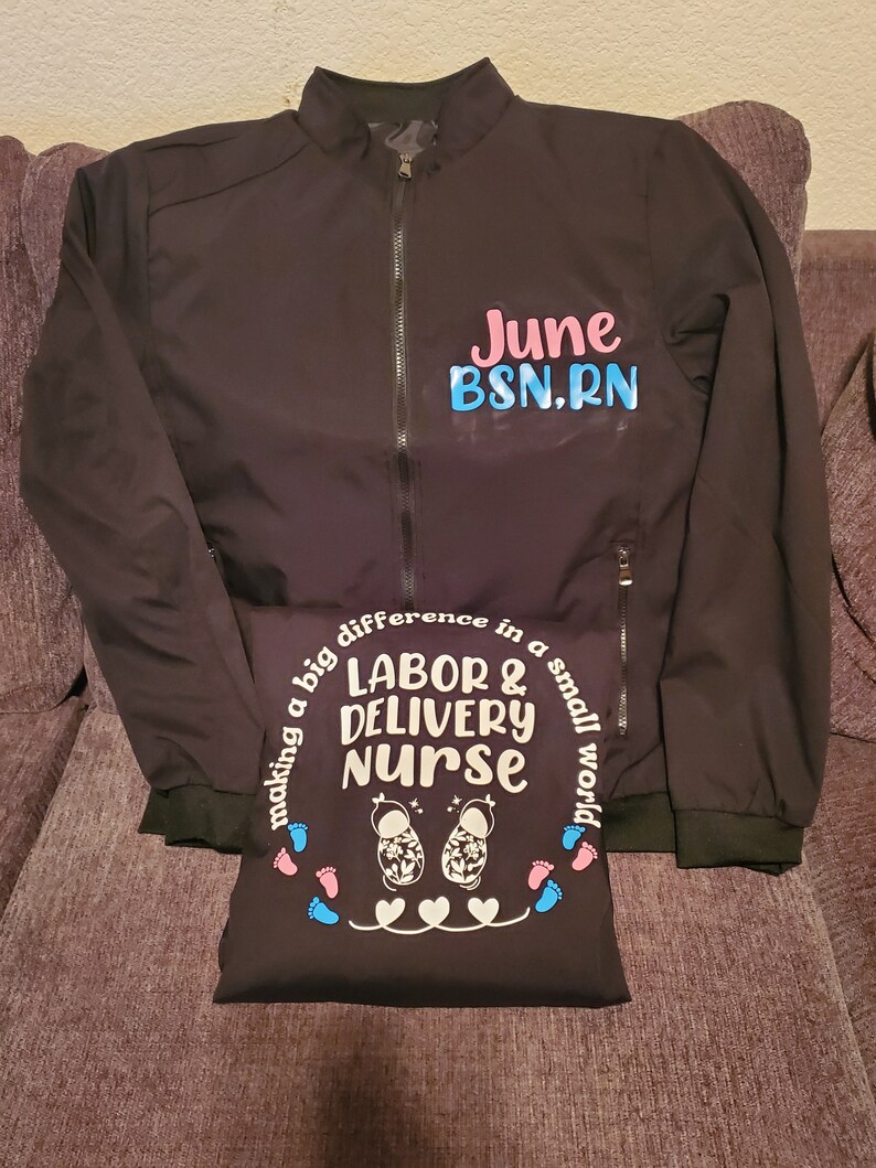 Custom Bomber Jacket, Labor and Delivery, OB Tech, OB Nurse, Mother ...