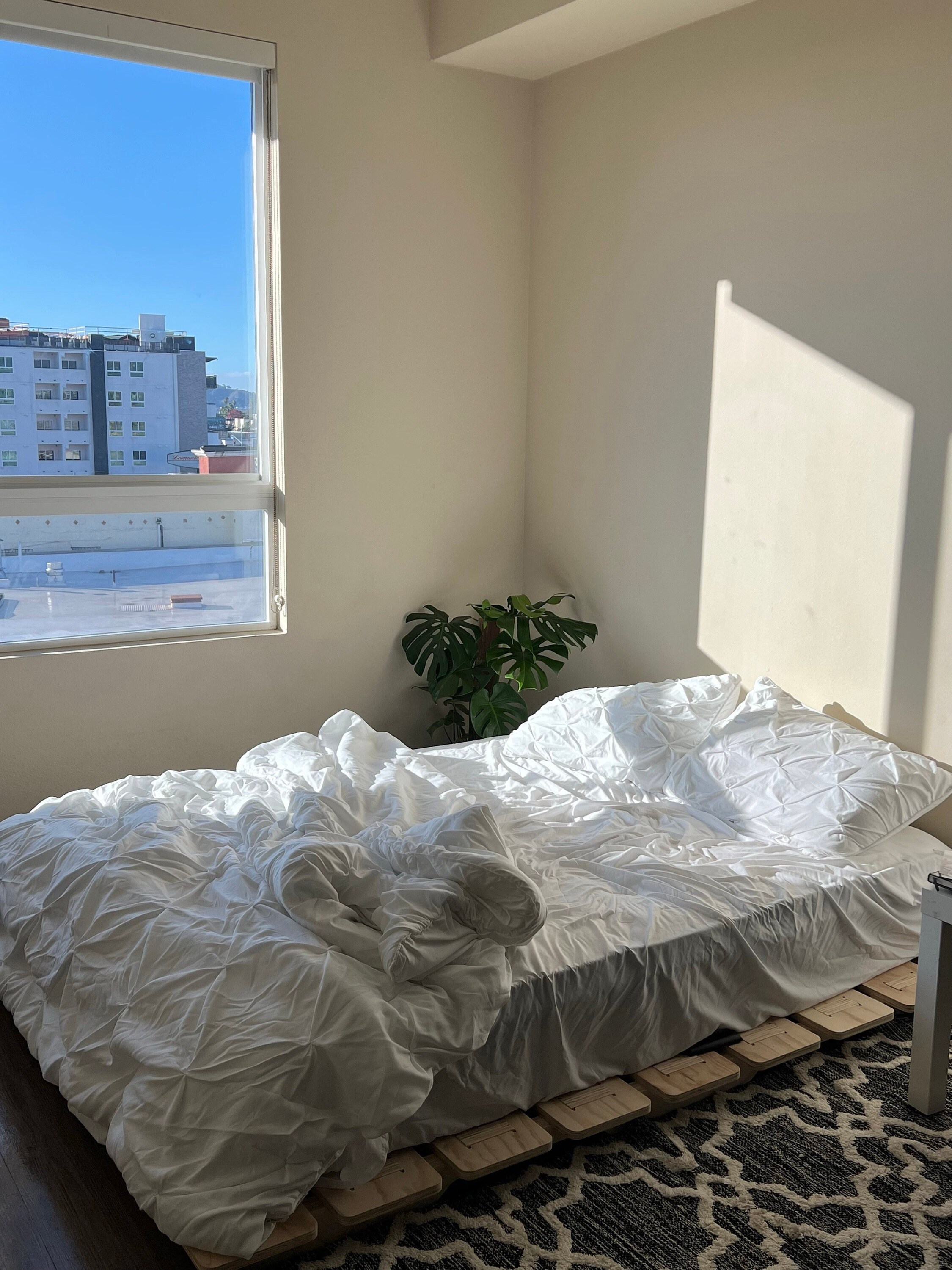 Handmade Wooden Low Profile Platform Bed Frame Etsy UK
