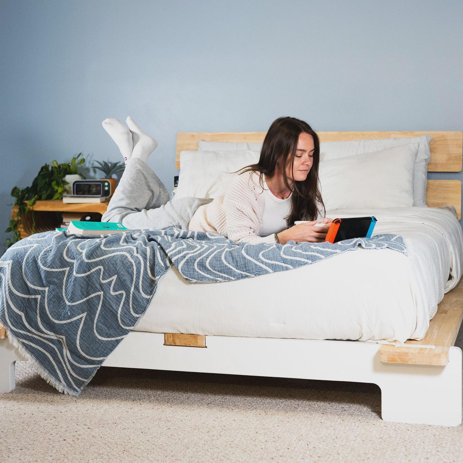 Handmade Solid Wood Platform Bed Frame - Etsy