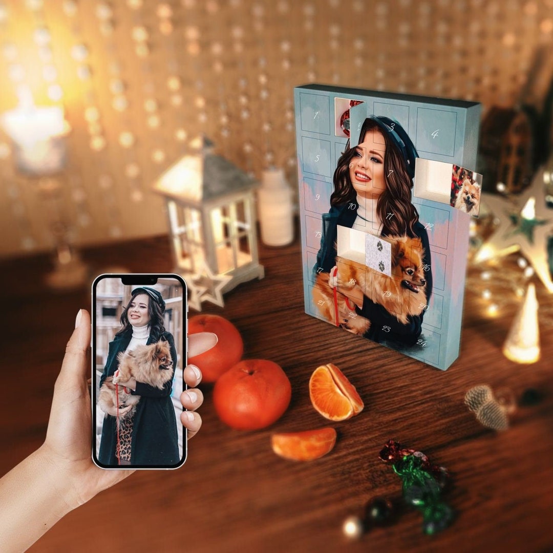 Advent Calendar + Portrait on Canvas From Your Photo! Porträt Auf ...