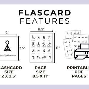 Printable Yoga Pose Flashcards Yoga Stick Figure +props for Yoga ...