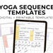 Yoga Class Planner: Sequence Template for Canva, Goodnotes, Notability ...