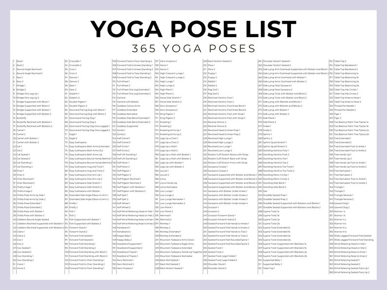 Printable Yoga Pose Flashcards of Stick Figure Poses (PDF) for Yoga ...