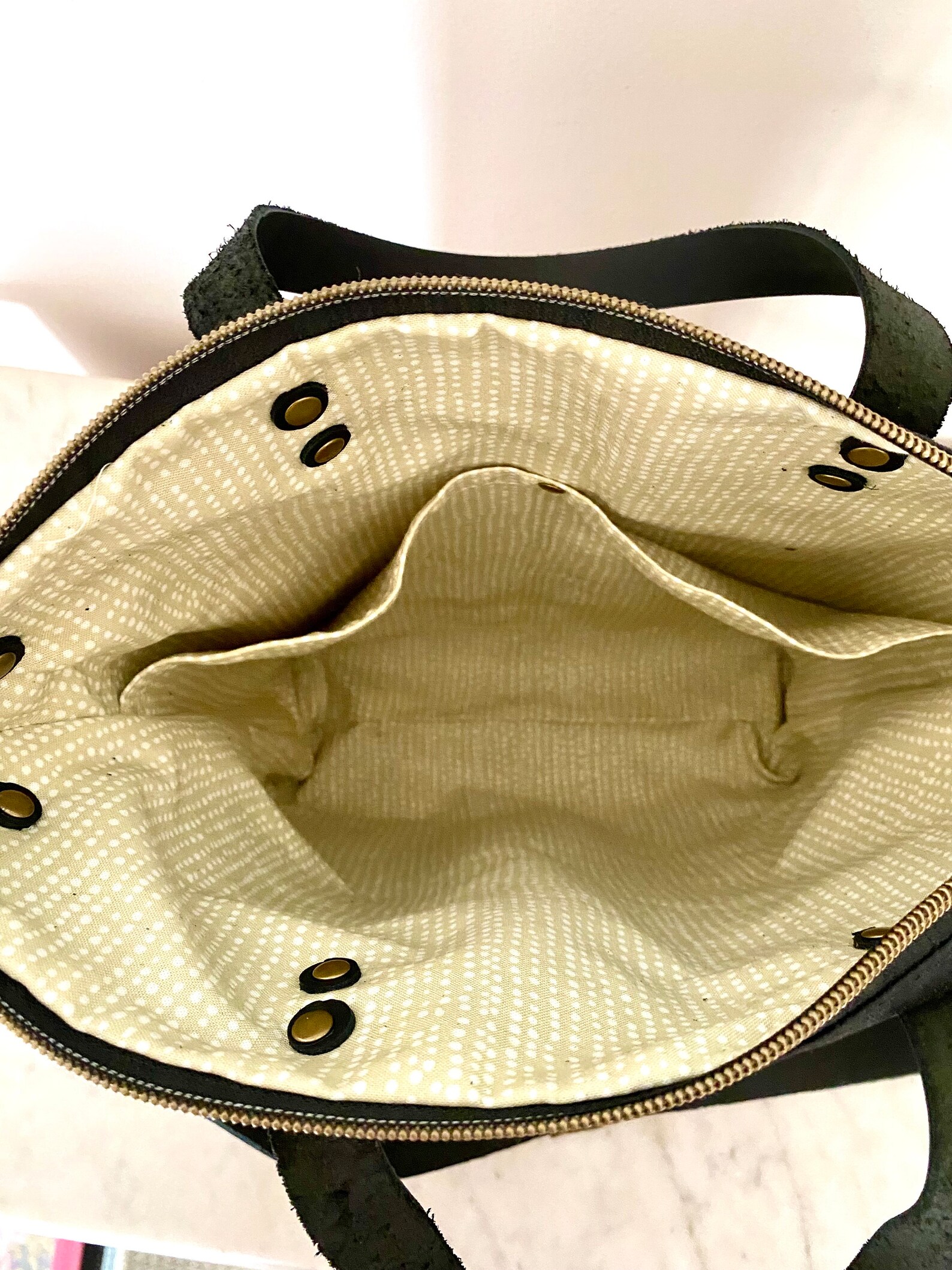 Black Crossbody Tote Bag/ Aberdeen Tote Bag/ Waxed Canvas Bag/ Handbag ...