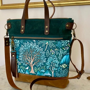 Waxed Canvas Bag Aberdeen Tote Crossbody Tote Bag for Women - Etsy