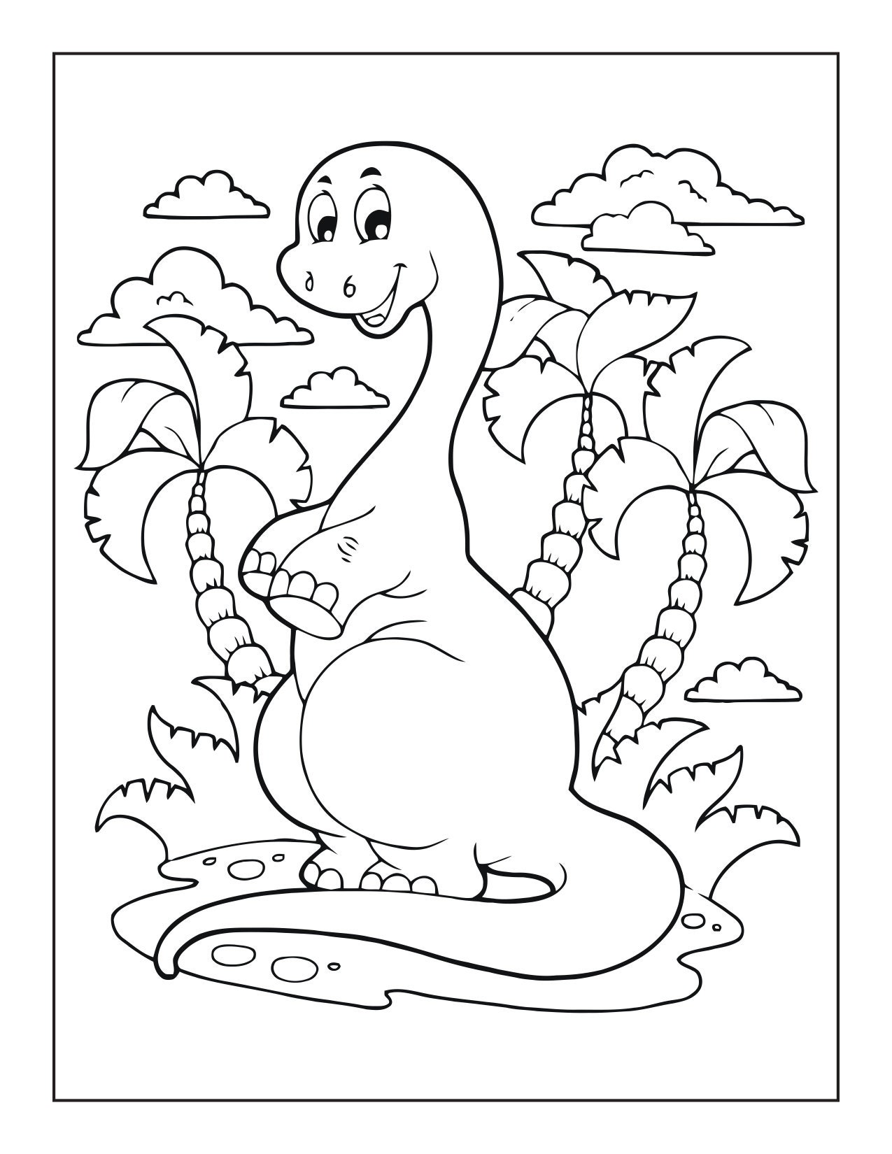Dinosaurs Coloring Book, Coloring Book for Kids, Dinosaurs Coloring ...