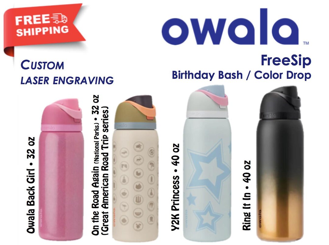 Owala Free Sip Owala Back Girl On the Road Again Y2K Princess Ring It ...