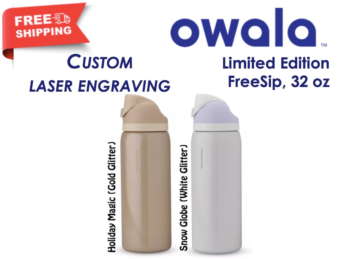 Limited Edition Owala Freesip 32 Oz. (merry and Bright) - Personalized ...
