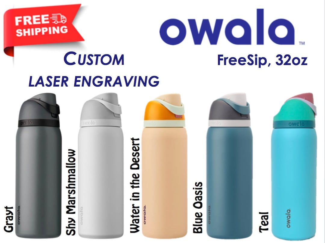 Owala Freesip 32 Oz. Personalized Water Bottle Limited Unique Colors - Etsy