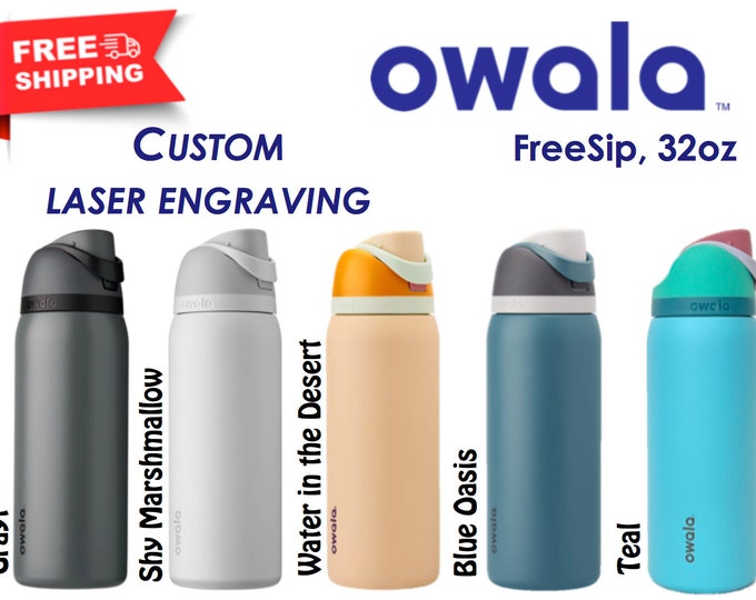 Owala Freesip 32 Oz. Personalized Water Bottle Limited Unique Colors - Etsy