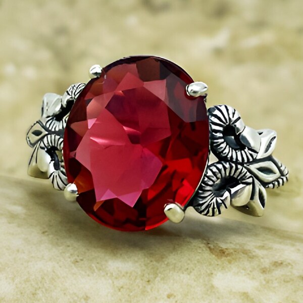 Red Ruby Ring - Etsy