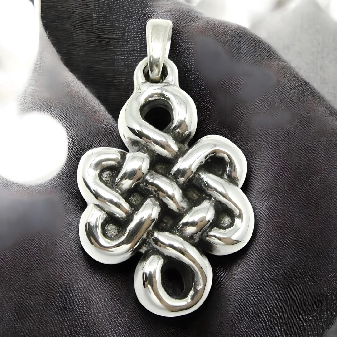 Celtic Knot Pendant in 925 Sterling Silver Lightweight Charm, Symbolic ...