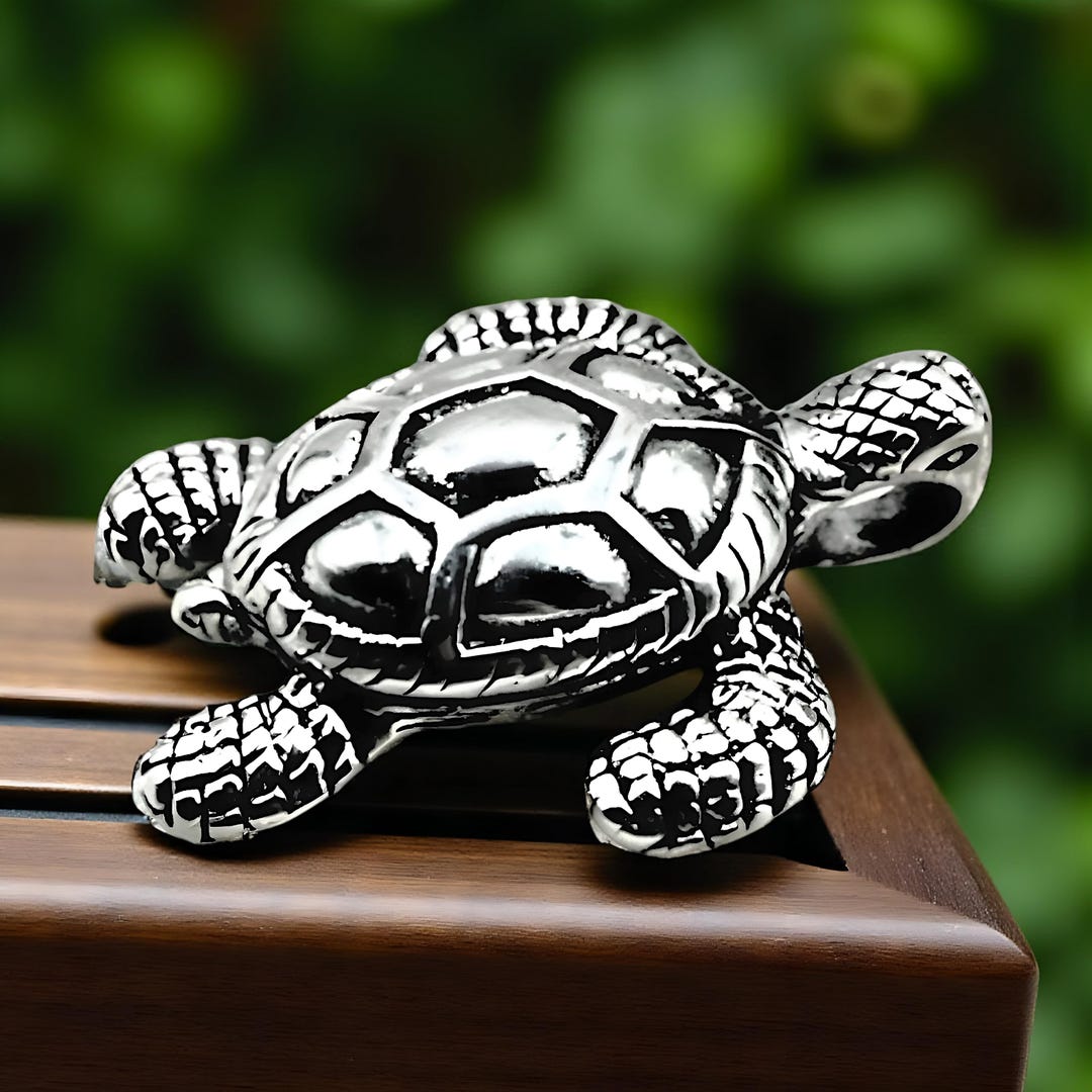 925 Sterling Silver Sea Turtle Pendant: Lightweight Beach-themed ...