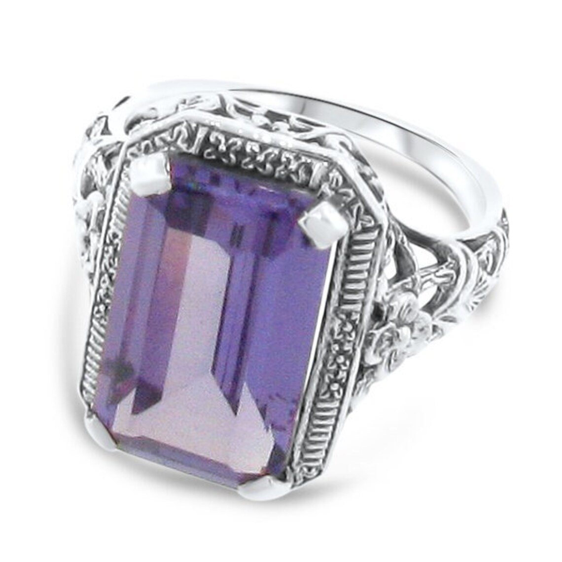 Vintage Estate 8 Carat Color Changing Alexandrite Ring in 925 | Etsy