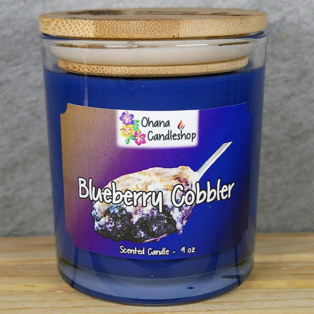 9oz Blueberry Cobbler Scented Candle, Blueberry Scented Candle ...