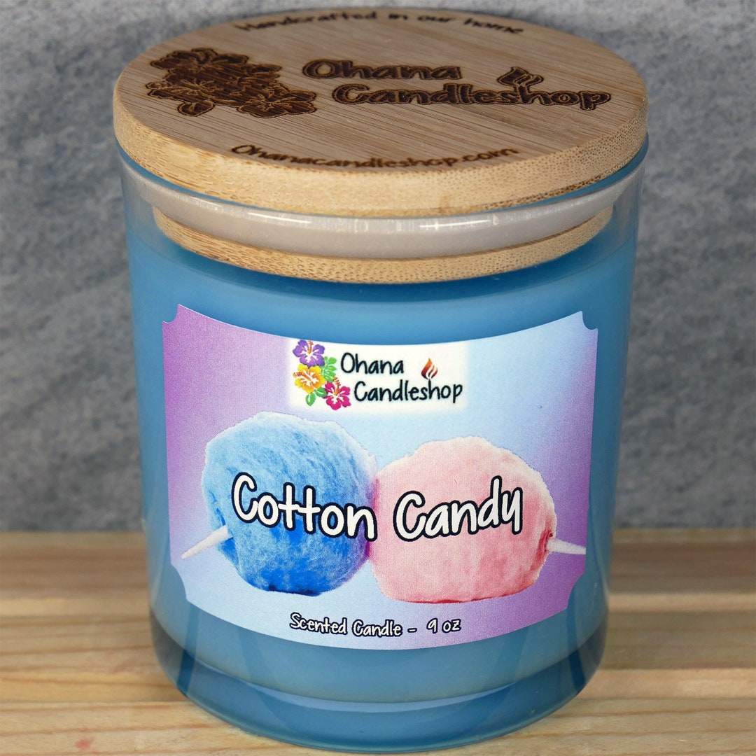 9oz Cotton Candy Scented Candle, Fairgrounds Scented, Cloud Candy ...