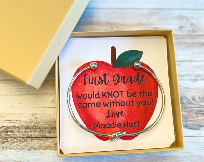 Teacher Bracelet, Teacher Gift, Teacher Appreciation Gift, Personalized ...