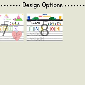 Dry Erase Name Mat, I Know My Name Learning Mat, Name Tracing Mat ...