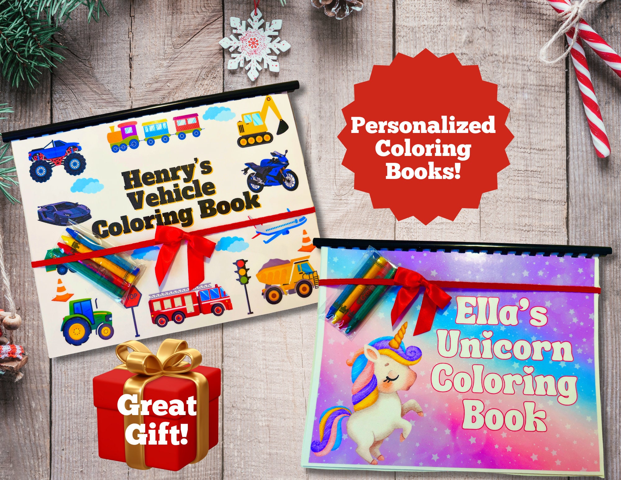 Personalized Kids Coloring Book Custom Name Coloring Book for - Etsy