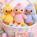 Easter Crochet Duck Pattern | Plush Amigurumi Duck | PDF Crochet ...