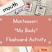 Montessori my Body Flashcard Activity - Etsy