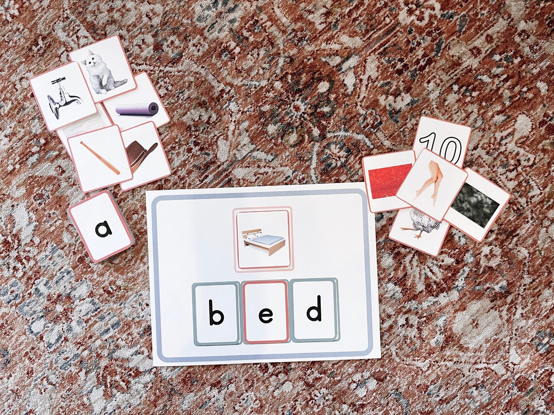 Montessori Cvc Word Work Packet - Etsy