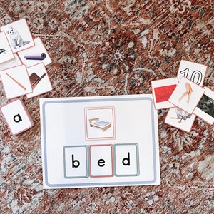 Montessori Cvc Word Work Packet - Etsy