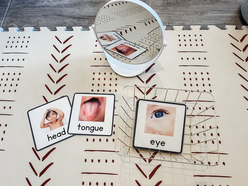 Montessori my Body Flashcard Activity - Etsy