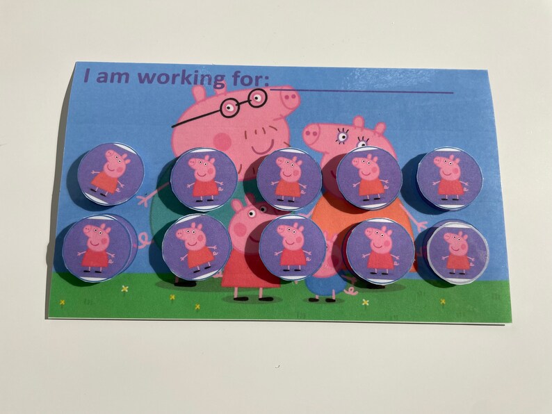 Peppa Pig Token Board/reward Chart - Digital Product - Etsy