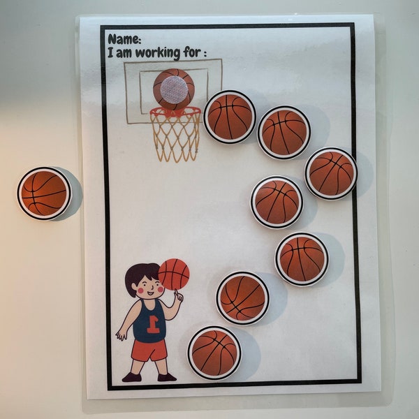 Basketball Token Board - Etsy