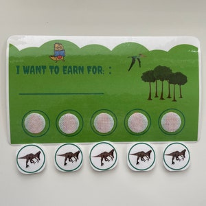 Dinosaur Token Board/token Economy/reward Chart/special Education ...