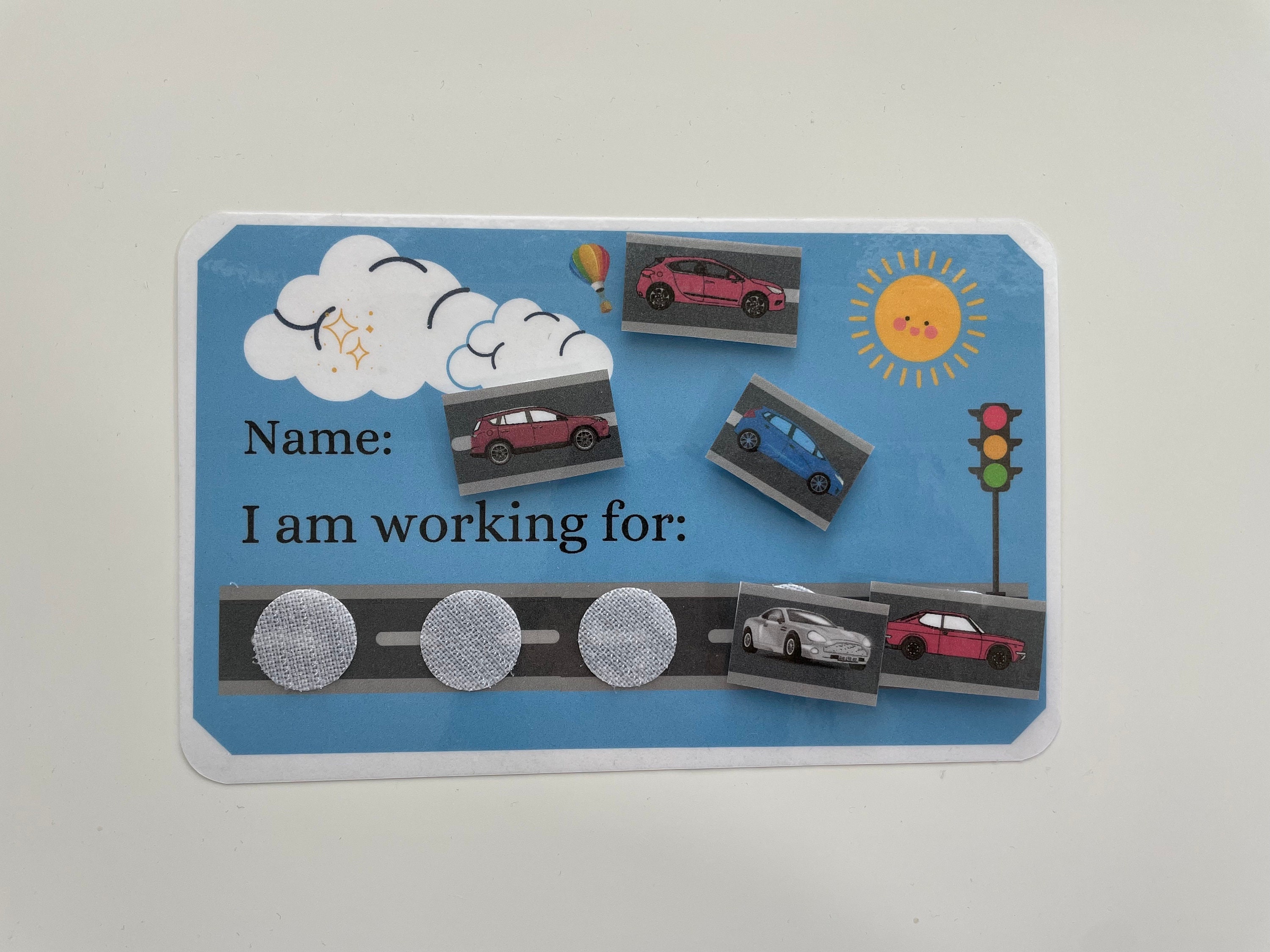 Car Token Board/token Economy/reward Chart/special Education - Digital ...