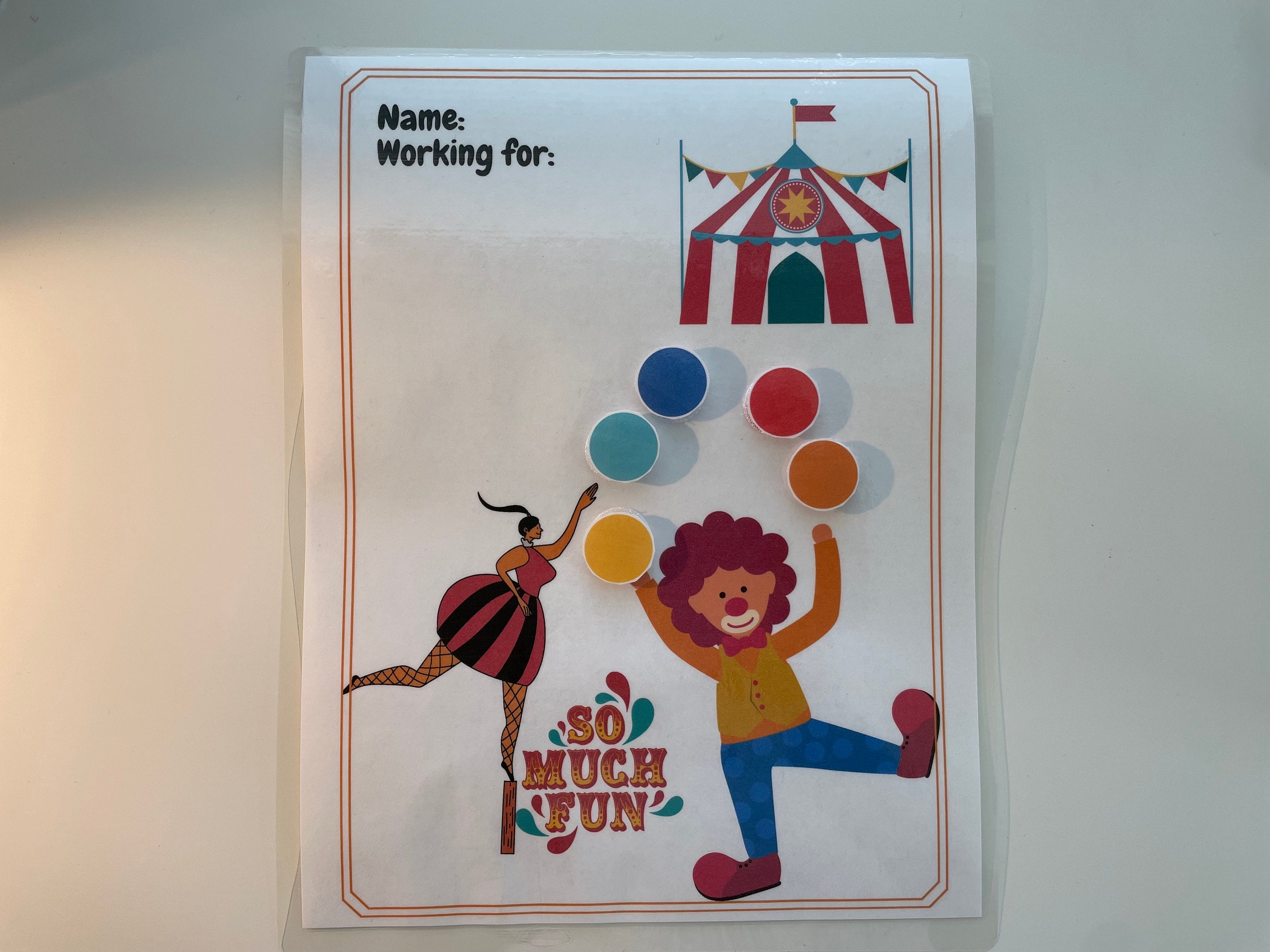 Happy Clown Token Board/token Economy/reward Chart/special Education ...