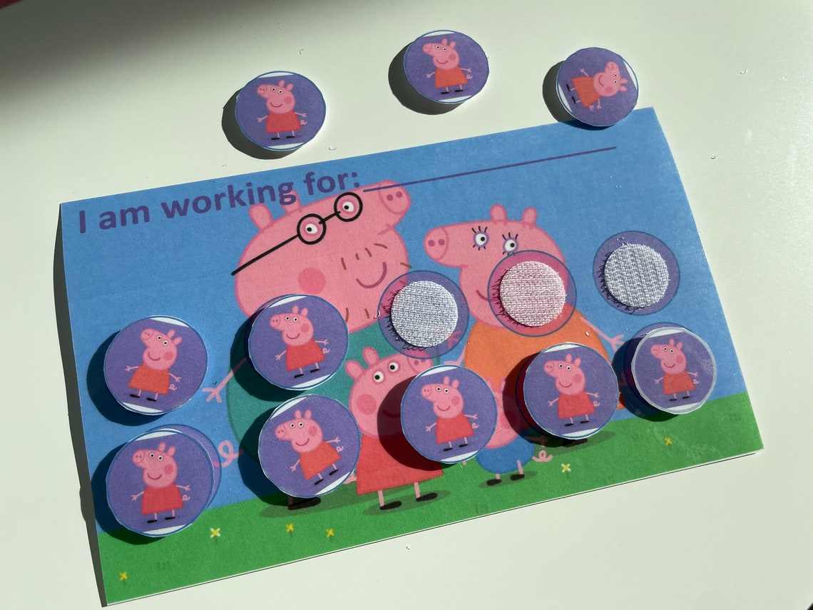 Peppa Pig Token Board/reward Chart - Digital Product - Etsy