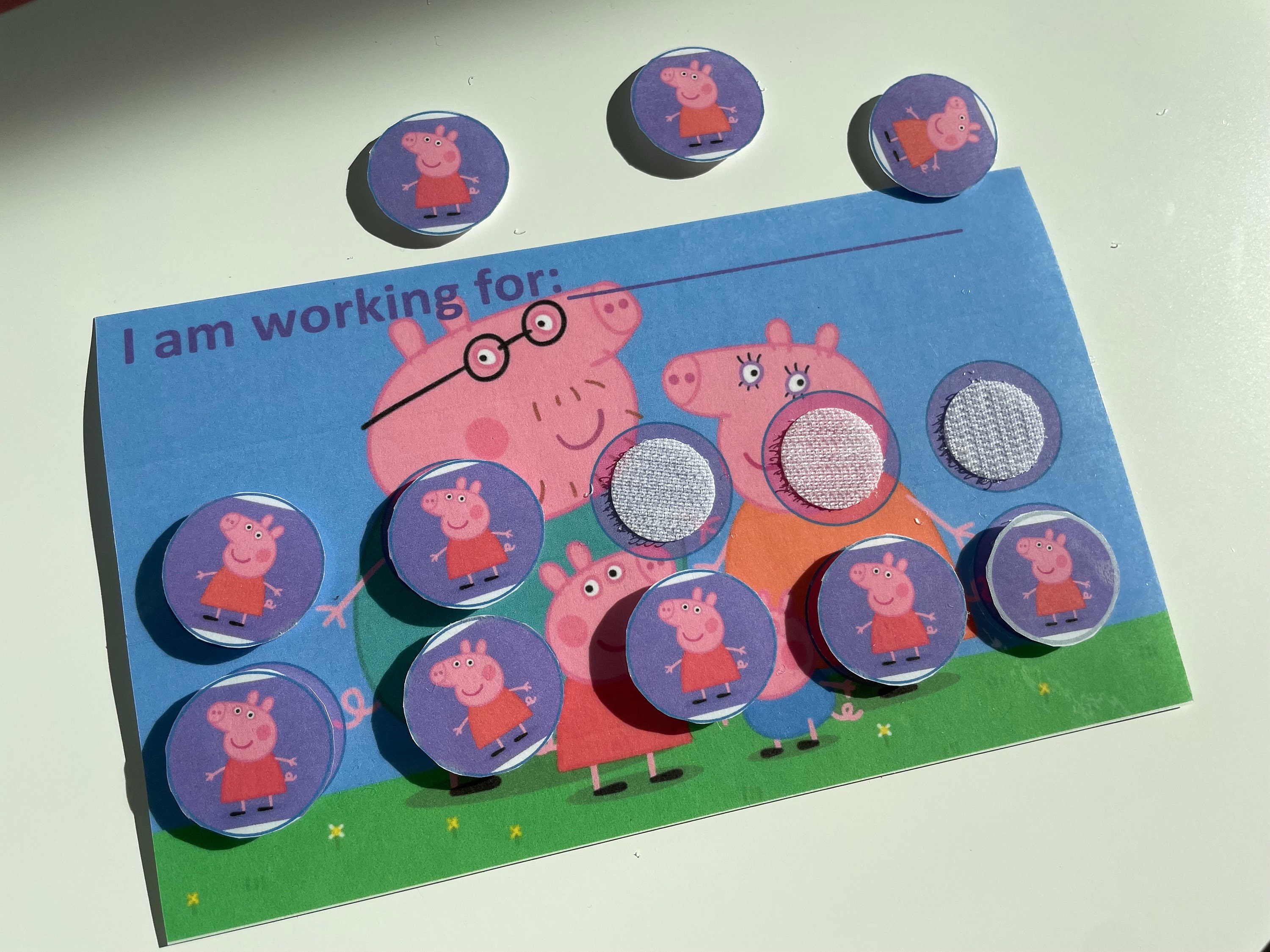 Peppa Pig Token Board/reward Chart - Digital Product - Etsy