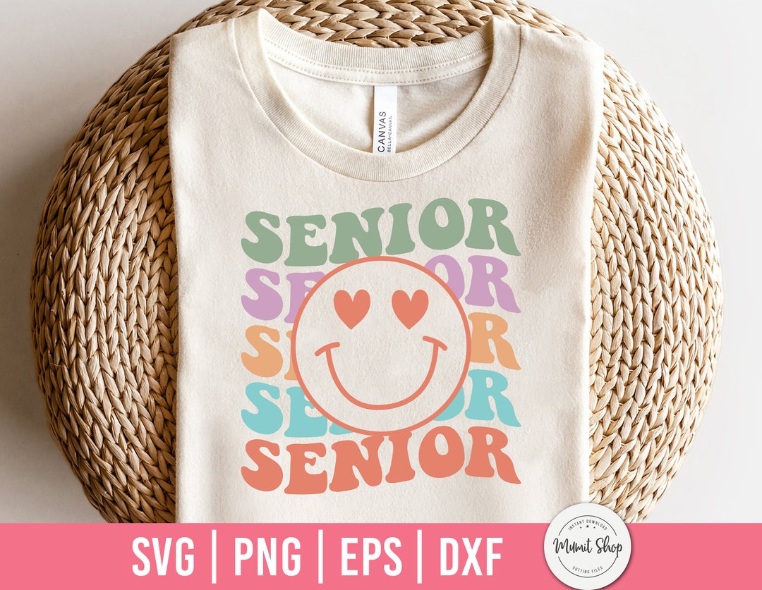 Senior Svg Senior Retro Svg Graduate Svg Happy Face Svg - Etsy