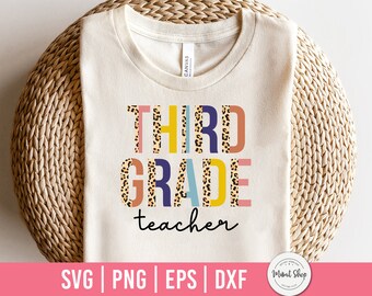 3rd Grade Svg, Third Grade Design, Teacher Svg, Back to School Svg ...