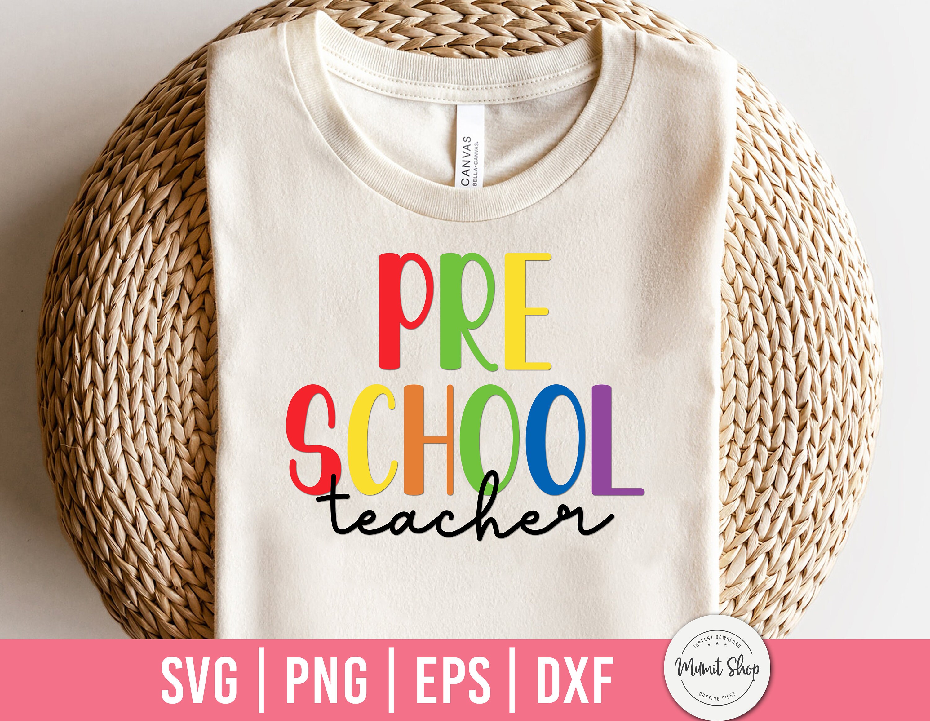 Maestra de preescolar Svg Preescolar Svg Regreso a la - Etsy México